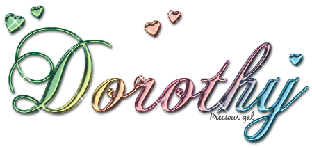 Dorothy (in Glitter Text)