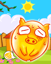 cute kawaii sick pig (in Animated GIFs)